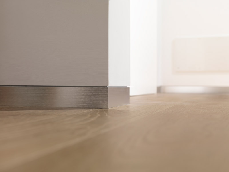 Proskirting channel anodised, brushed, varnished aluminium - design ...