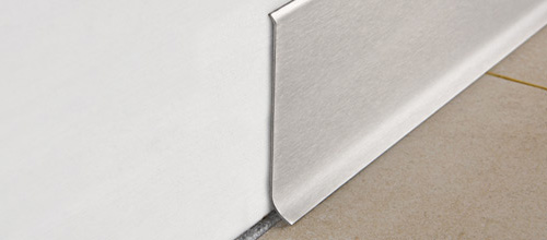 Skirting 100 polished and satined stainless steel aisi 304/1.4301-v2a ...