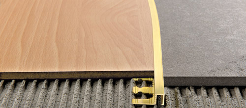 Profinal curve - natural brass curvable curved profile | Progress Profiles