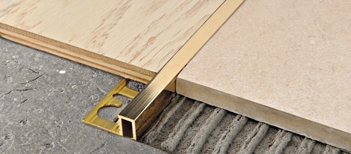 Profilo per pavimenti profinal in ottone naturale, lucido, cromato e ...