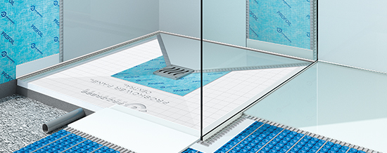 Shower tiles edging and drainage - proshower system | Progress Profiles