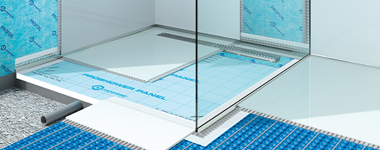 Shower tiles edging and drainage - proshower system | Progress Profiles